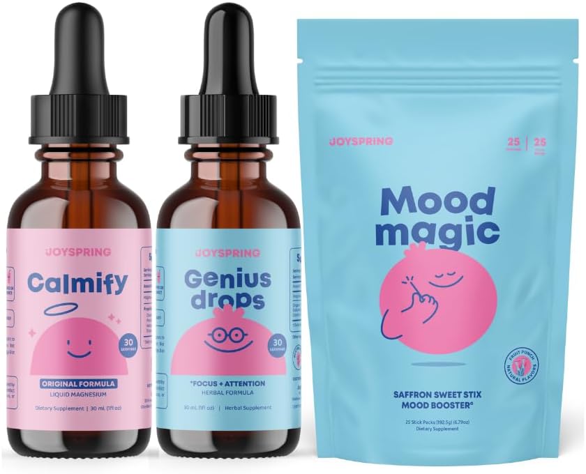 Amazon.com: JoySpring Saffron & Magnesium for Kids – Genius Focus ...