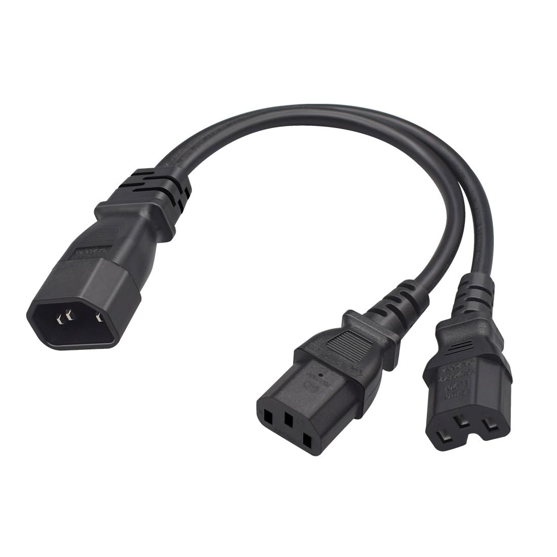 Amazon.com: JORINDO 0.32M/1FT IEC320 C14 to C13+C15 Y Splitter Adapter ...