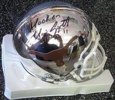 Amazon.com: Major Applewhite Signed Chrome Mini Helmet Longhorns - JSA ...
