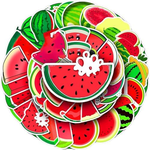 Amazon.com: 50pcs Watermelon Stickers,Cartoon Watermelon Stickers for ...