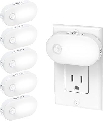 AUVON Rechargeable Mini Motion Sensor Night Light, 2nd Gen Warm White ...