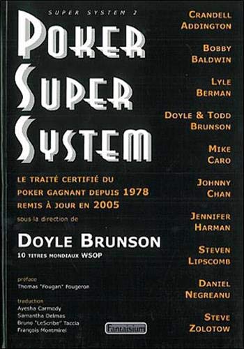 Amazon.com: poker super system: 9782917425084: Doyle Brunson: Books