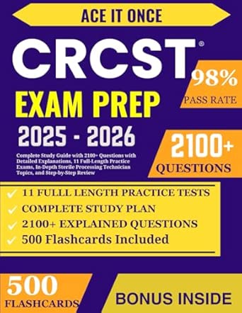 CRCST EXAM PREP: Complete Study Guide with 2100+ Questions with ...