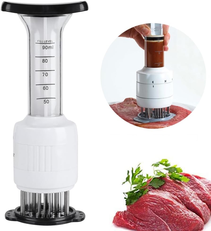 Amazon.com: BLUE ELF Sauce Injector Marinator and Meat Tenderizer 30 ...