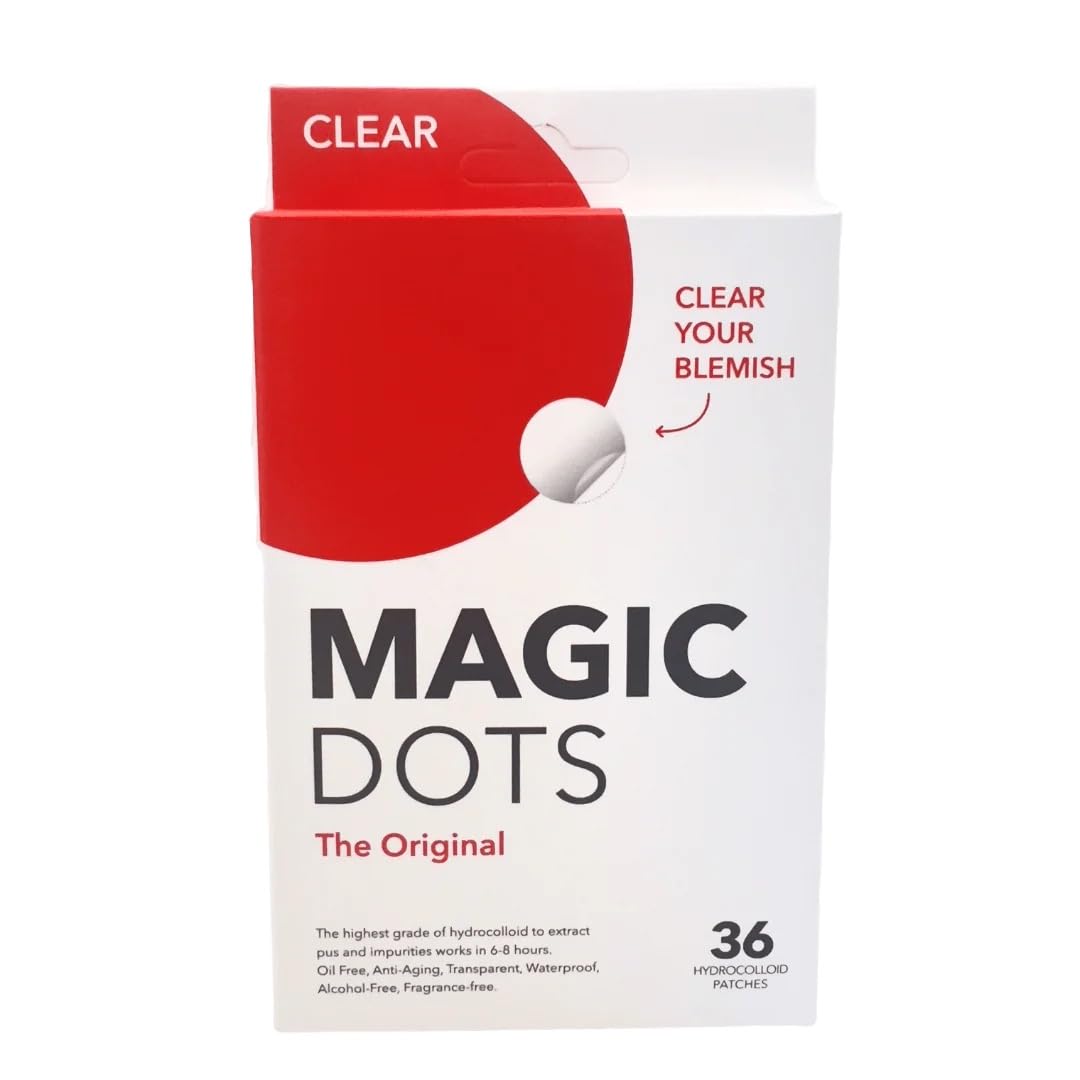 Pimple & Spot Patches Magic Dots – Pack of 36 Hydrocolloid Pimple Patch ...