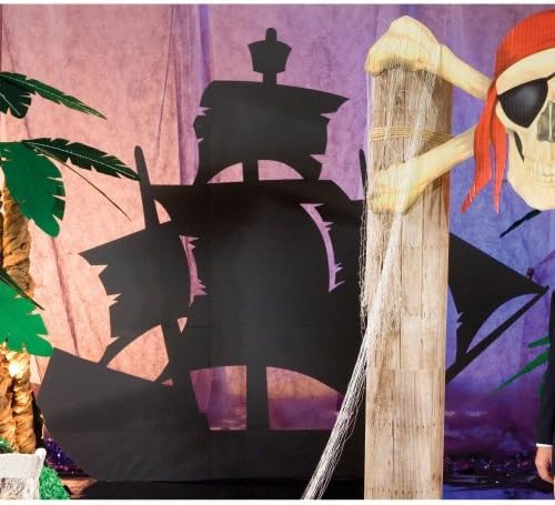 Amazon.com: Pirate Cove Ship Shilhouette Standup Photo Booth Prop ...