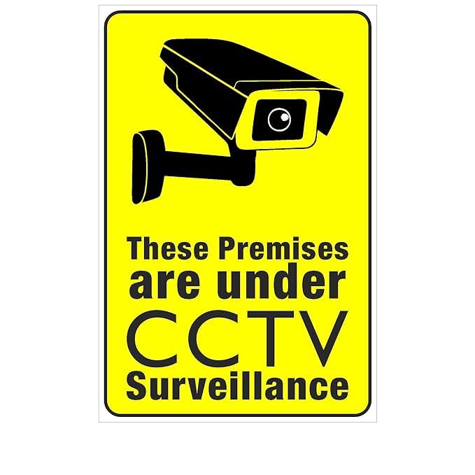 S.K These Premises are Under CCTV Surveillance Safety & Warning Sign ...