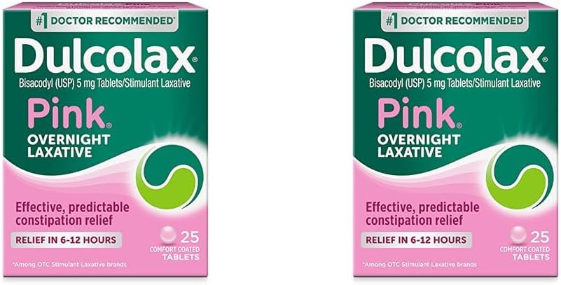 Amazon.com: Dulcolax Pink Overnight Relief Stimulant Laxative ...