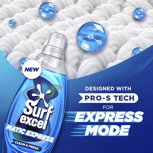 Surf Excel Matic Express Liquid Detergent, Express Clean with 2X ...