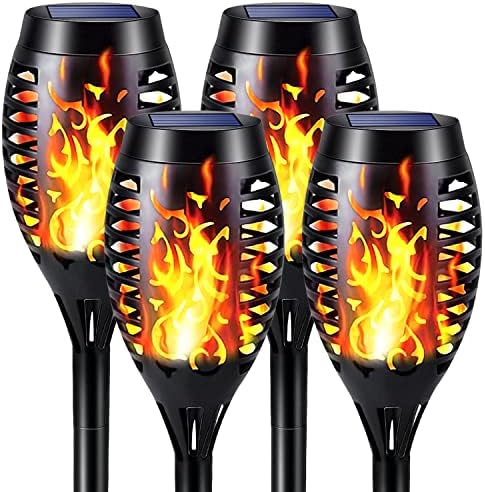 Beoloeb® Solar Lights for Outdoor Garden - Pack of 4 12 LED Solar ...