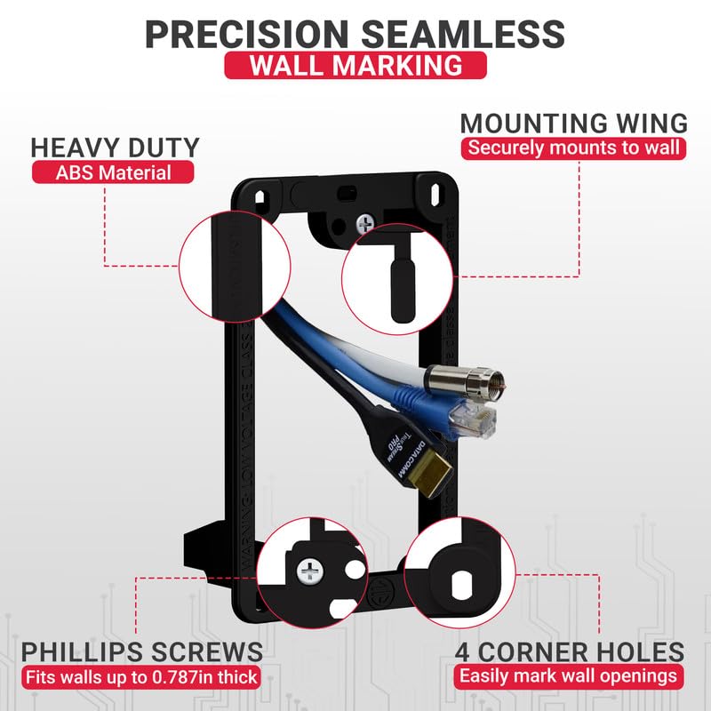 Snapklik.com : BestMounts Low Voltage Mounting Bracket 1 Gang, 10 Pack ...
