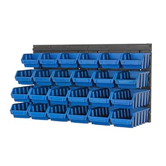 Pannello per officina con kit di 24 contenitori in 3 misure : Amazon.it ...