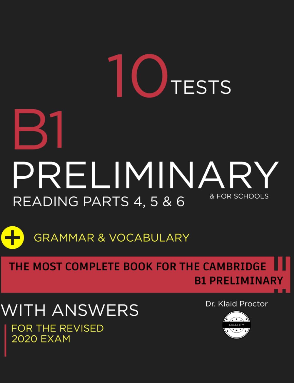 B1 PRELIMINARY Reading Parts 4 5 and 6: 10 Practice Tests for the ...