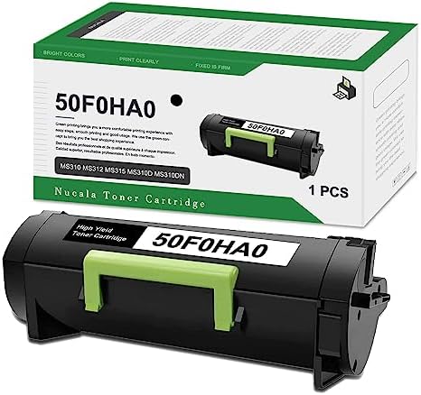 Amazon.com: 1-Pack 50F0HA0 Black High Yield Toner Cartridge Nuc ...