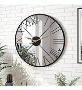 Amazon.com: TopCity Decorative Mirror Wall Clocks 20inch Large Modern ...