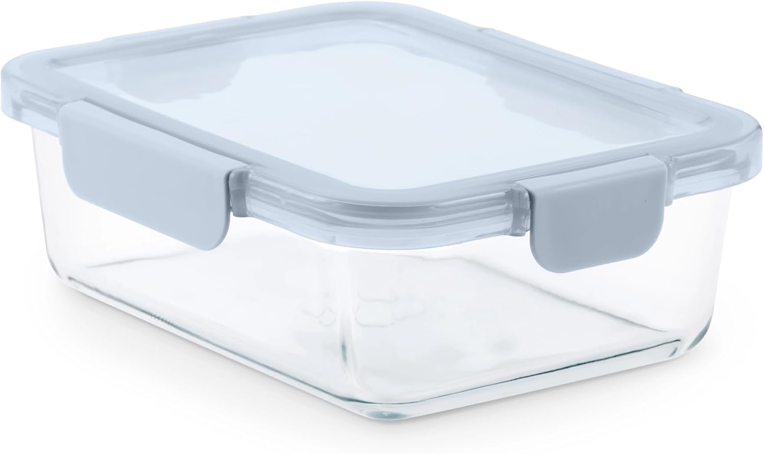 Amazon.com: 5-Cup Rectangle Glass Food Storage Container - Color Lock ...