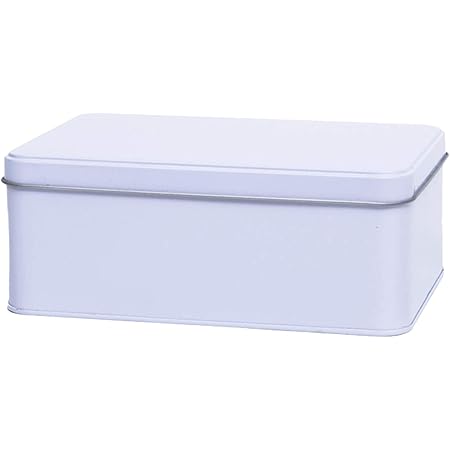 BZB PURE WHITE - Kitchen Tin/Caddy/Canister/Container - Plain White ...