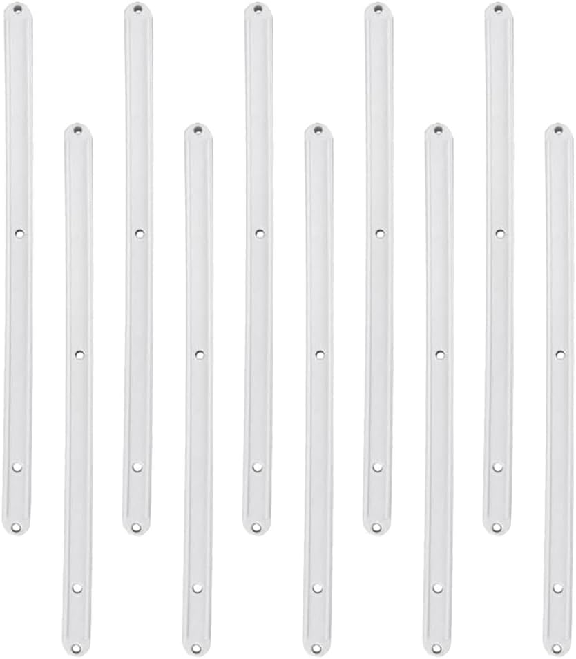 10 Pack Drawer Runners 298mm Drawer Slides White Plastic Cabinet ...