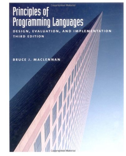 Principles Of Programming Languages Design Evaluation And Implementation 9780195113068