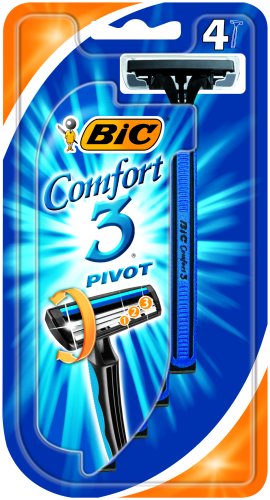 BIC Comfort 3 Pivot Razor - Pack of 4 : Amazon.in: Health & Personal Care