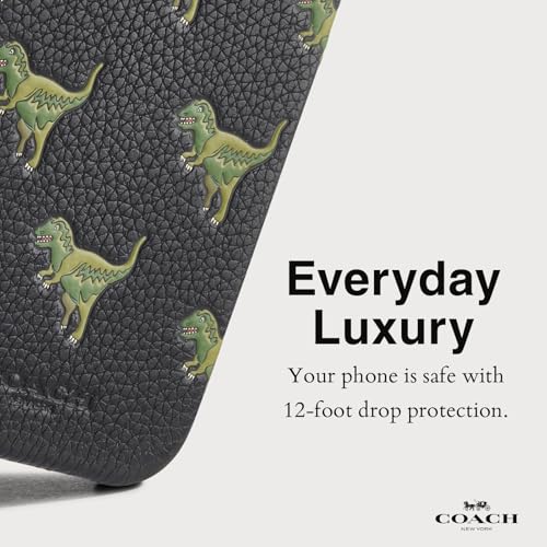 Coach Genuine Debossed Pebbled Leather Slim Wrap iPhone 16 Pro Case ...
