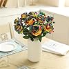 Amazon.com: Laelfe 12 PCS Artificial Flowers Rainbow Roses Silk Flowers ...