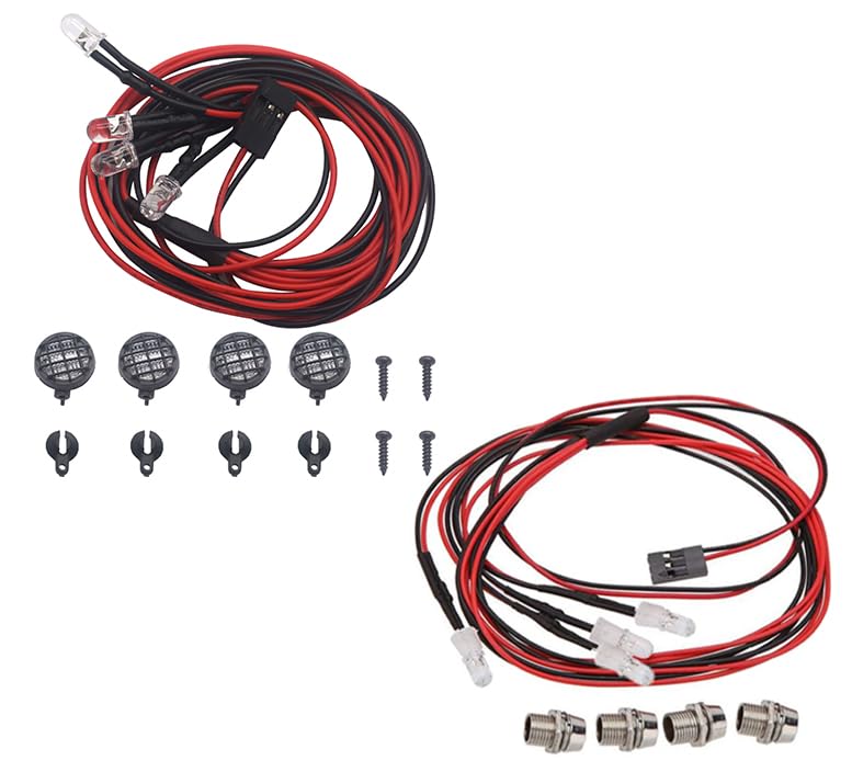 Amazon.com: 4Leds LED Light Headlights Taillight Kit Accessories & RC ...