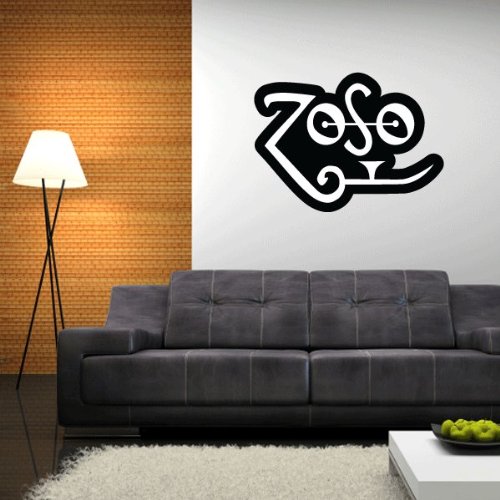 Led Zeppelin heavy metal Zoso Wall Graphic Decal Sticker 25" x 18 ...