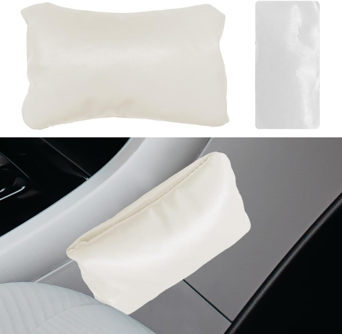 Amazon.com: KPFILEH Car Knee Cushion Pad, PU Leather Automotive Center ...
