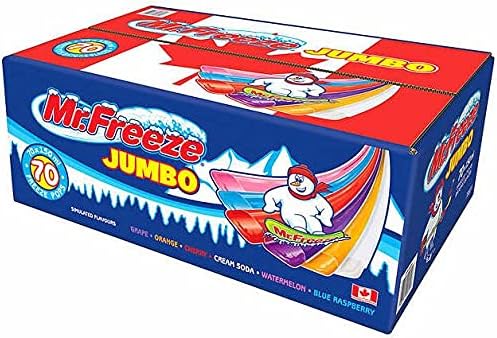 Mr. Freeze Jumbo Freeze Pops 70 × 150 ml : Amazon.ca: Sports & Outdoors