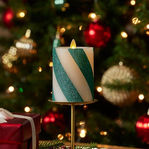 Amazon.com: Luminara Candy Cane Flameless Moving Flame LED Candle (4.5 ...