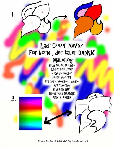 Amazon.fr - Lær Color Navne for børn , der taler DANSK malebog Brug tal ...