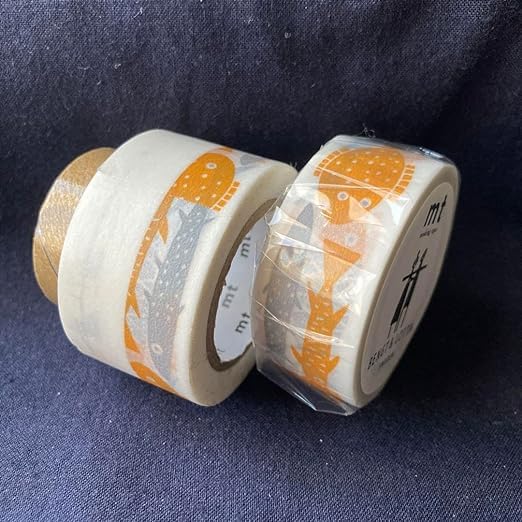 Amazon.co.jp: マスキングテープとヘタの2個セット mt Bengt & Lotta fish: 文房具・オフィス用品