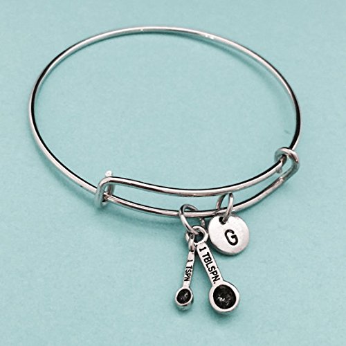 Amazon.com: Measuring spoons bangle, measuring spoons charm bracelet ...