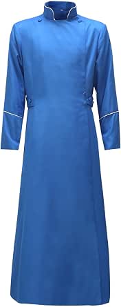 Men's Cassock Choir Long Cassock Minister Robe Clergy Pulpit Liturgical ...