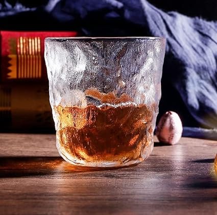 FREK SELAK Texture Whiskey Glass HQ 298ML 6PCS Bar Bourbon Whisky Old ...