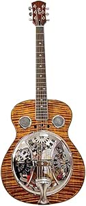 Amazon.com: Acoustic Resonator Guitar, Metal Spider Cone, Flamed Maple ...