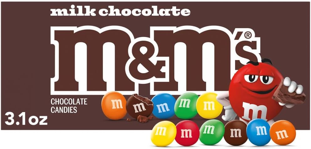 Amazon.com: M&M's Milk Chocolate Candy Theater Box, 3.1 oz