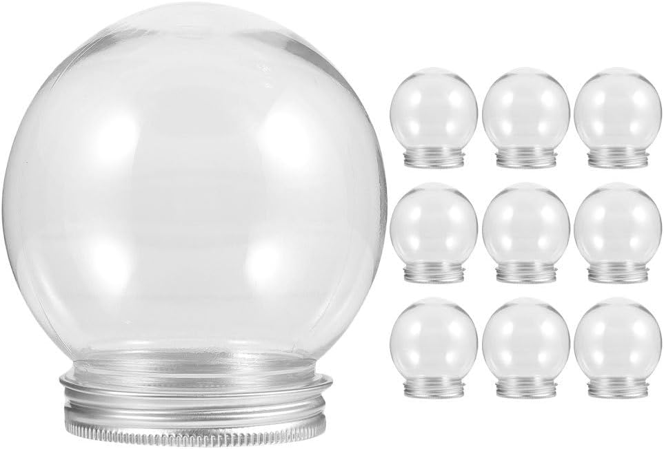 Amazon.com: NOLITOY 10pcs Fillable Water Snow Globes Clear Plastic ...