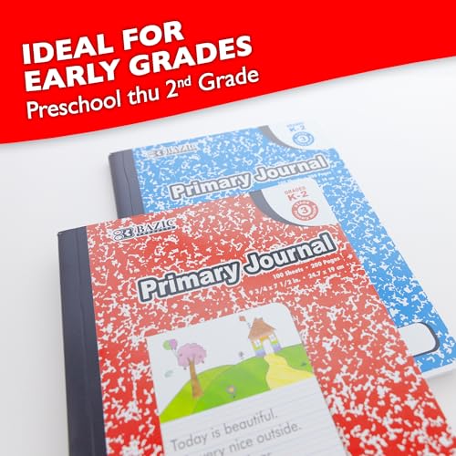 Snapklik.com : BAZIC Primary Journal Composition Book Marble, 100 Sheet ...