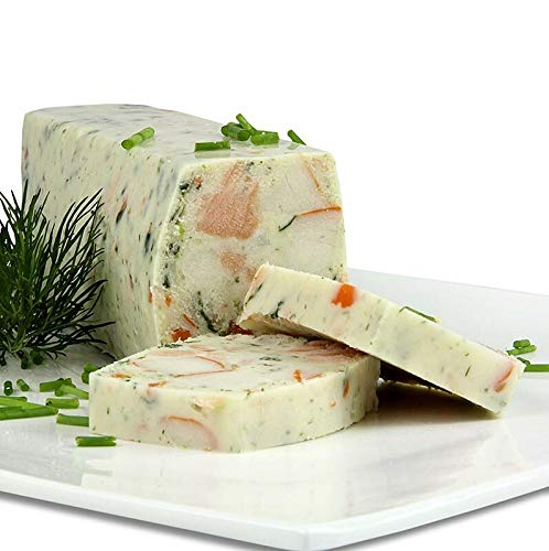 Edelfisch Terrine, mit Lachs, Zander, Heilbutt und Surimi, TK, 1 kg ...
