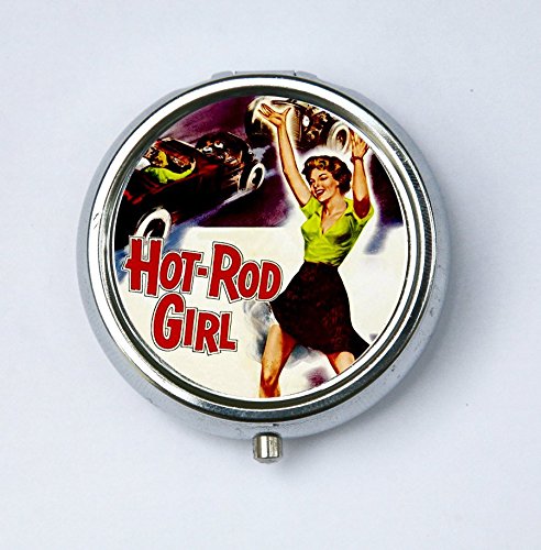 Amazon.com: Hot Rod Girl pillbox Pill Case pillbox holder retro ...
