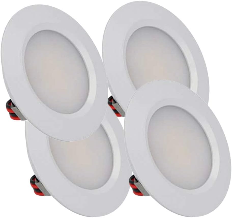 Set de 3 luminaires pour meuble LED 230V, 3,5W LED IP44 G4 15mm spots ...