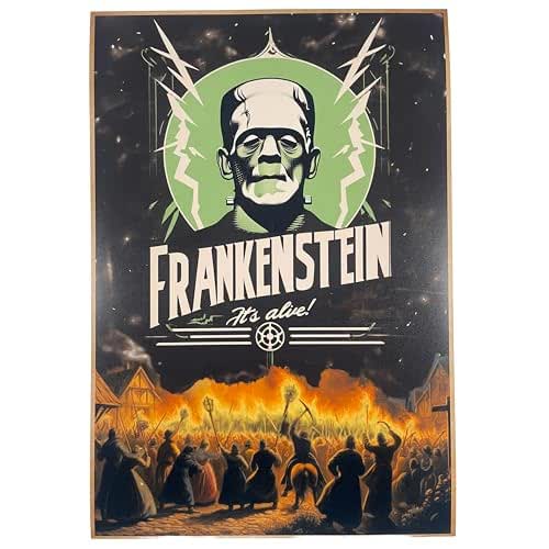 Amazon.com: Frankenstein Poster Classic Monsters Vintage Style Art ...