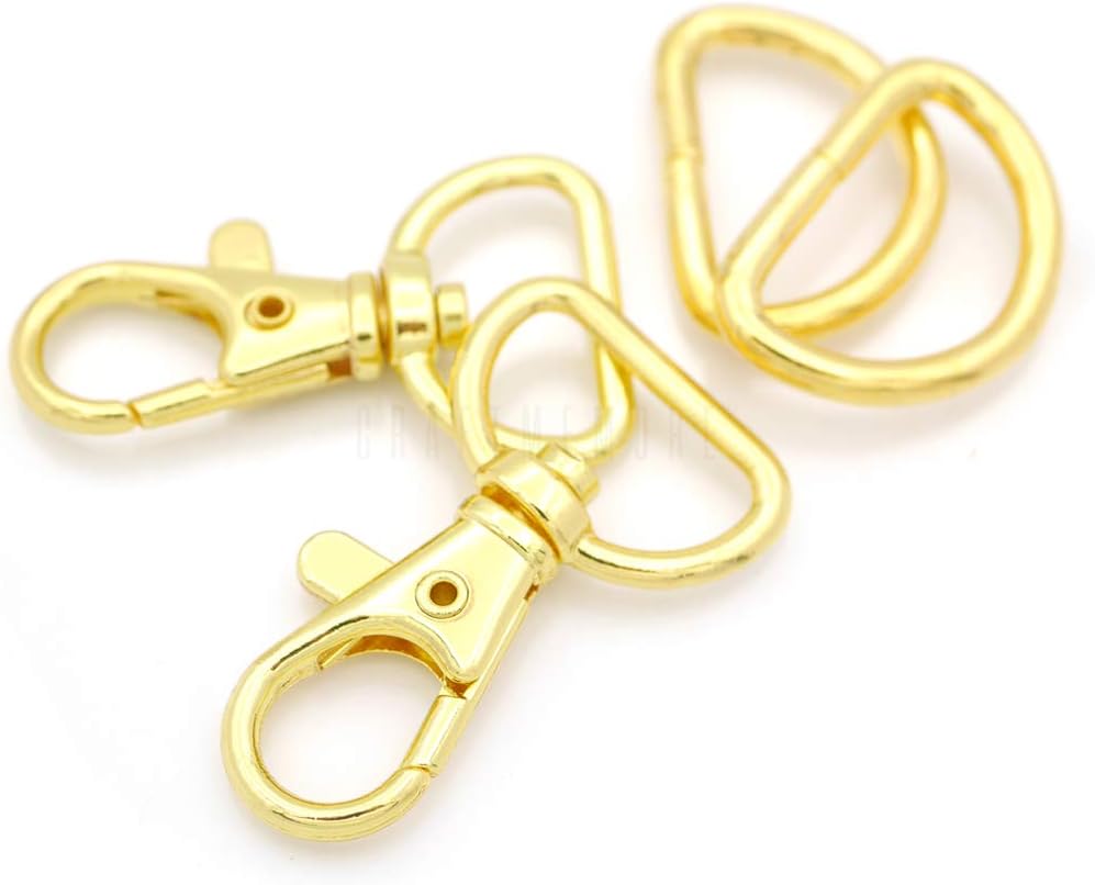 Amazon.com: CRAFTMEMORE Swivel Trigger Snap Hooks Classic Lobster ...