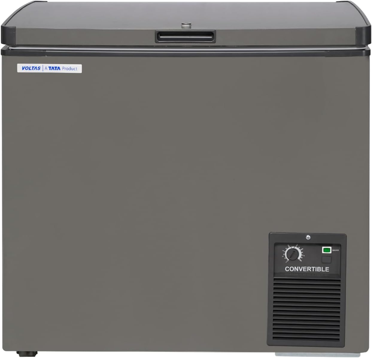 Voltas CVF500DA4-P-PL CONVERTIBLE Grey 4Star Hard Top Deep Freezer Hard ...