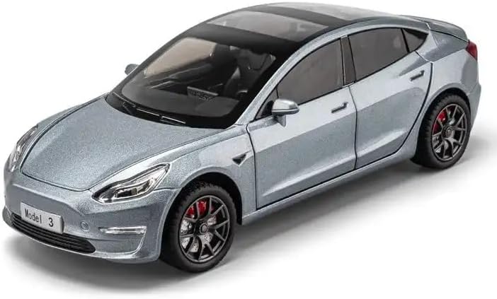 VARIYA ENTERPRISE® 1/24 Big Tesla Model 3 Toy Car Metal Pull Back ...