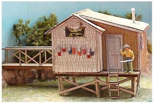 Amazon.com: Bar Mills HO Scale Kit Laser-Cut Fishing Shack : Arts ...