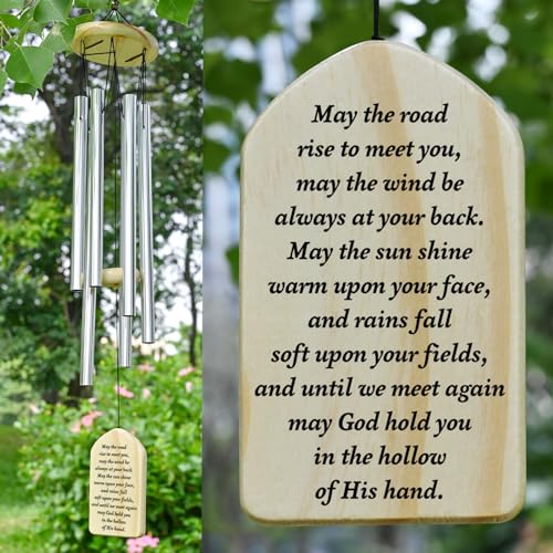 Snapklik.com : Irish Blessing Wind Chimes, Celtic Cross, May The Road ...