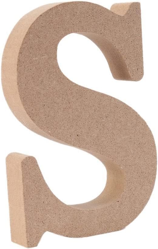 Wooden MDF Letter S - Size 13cm - Arts & Crafts Personalized Name ...
